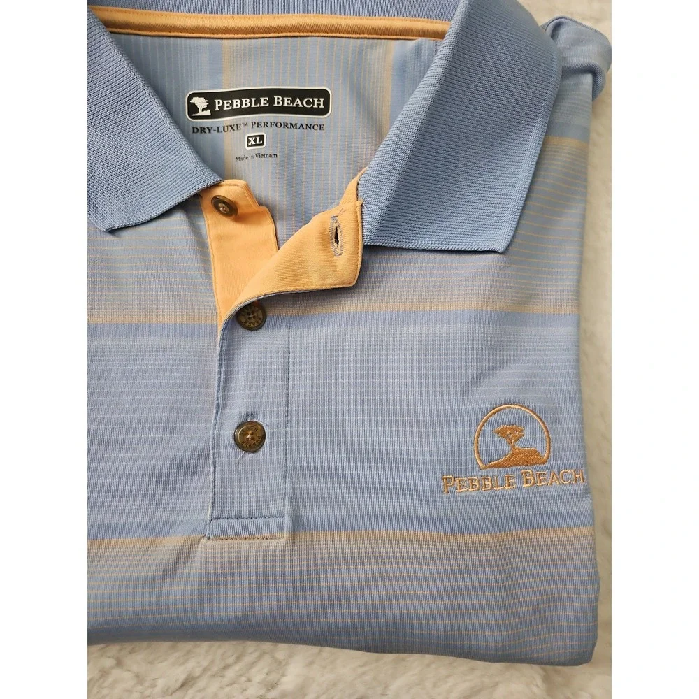 Pebble Beach | Shirts | Pebble Beach Performance Golf Polo Shirt Men Xl ...